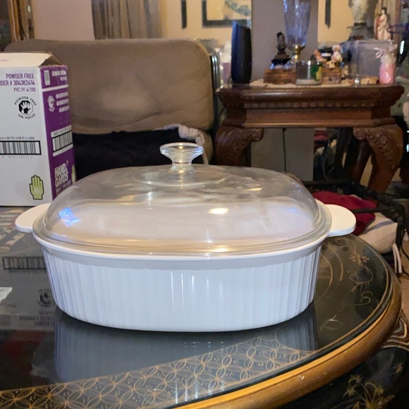 Corningware | Kitchen | Corning Ware French White Roaster F4b 4 Liter ...